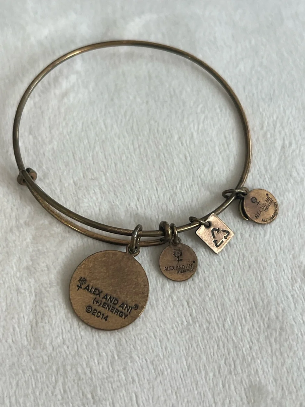 Alex and Ani | Jewelry | Alex And Ani Bronze Charm Bangle With Heart ...